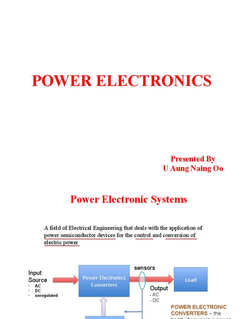 Lecture 5 - Power Electronics | PDF