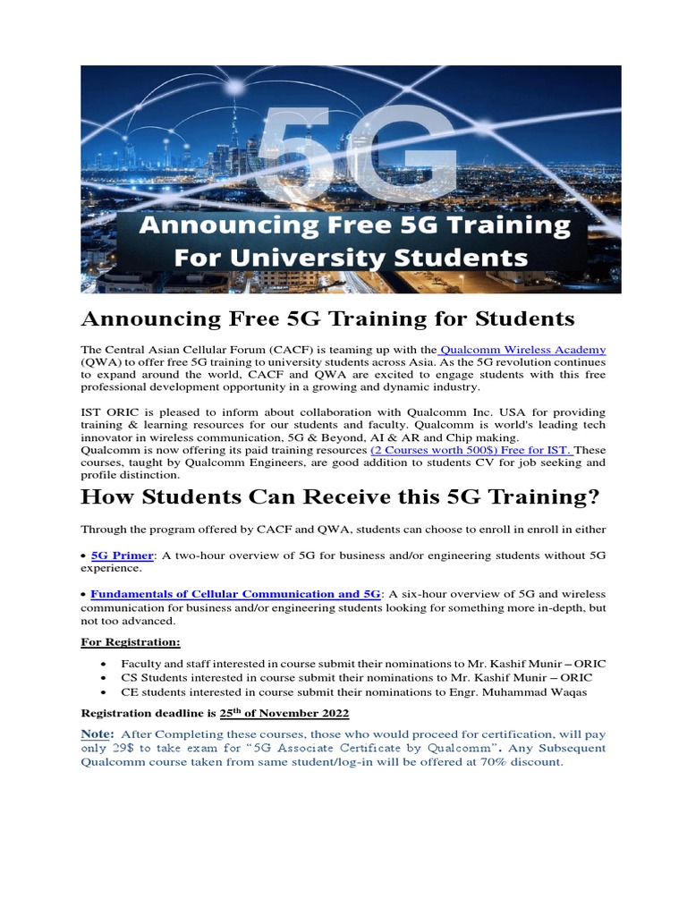 5G Trainings | PDF