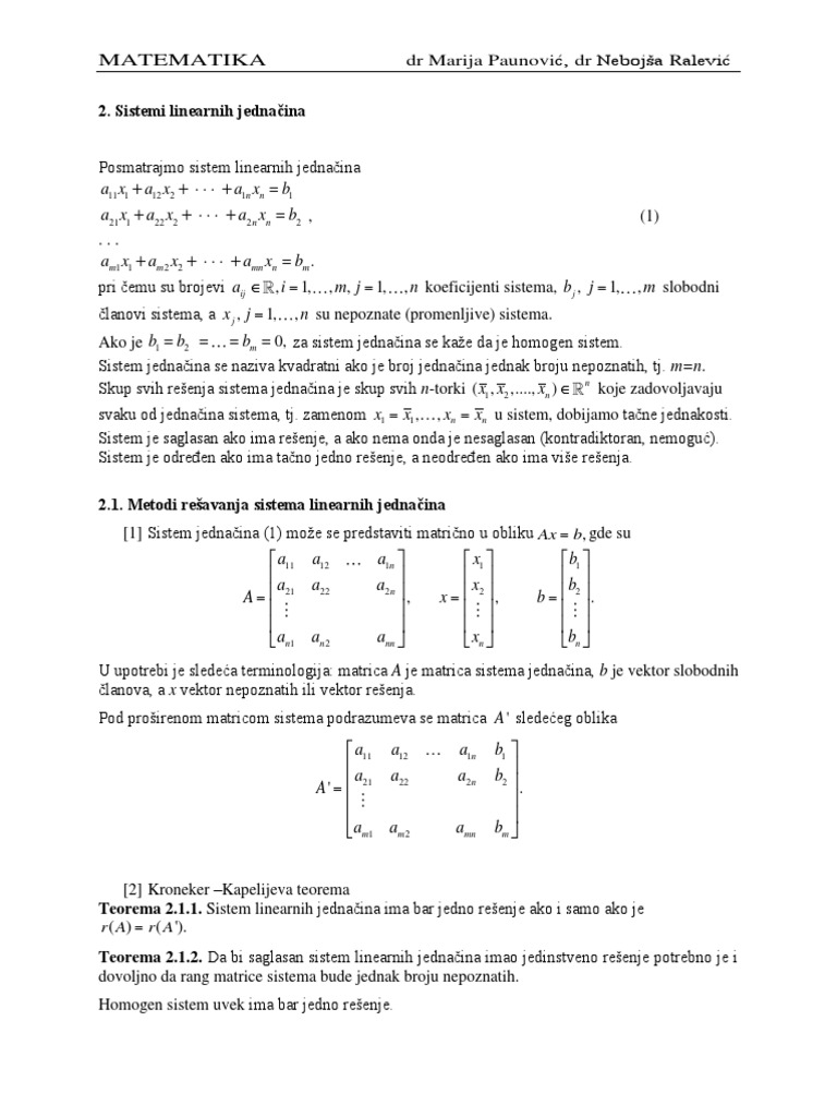 Sistemi Teorija | PDF