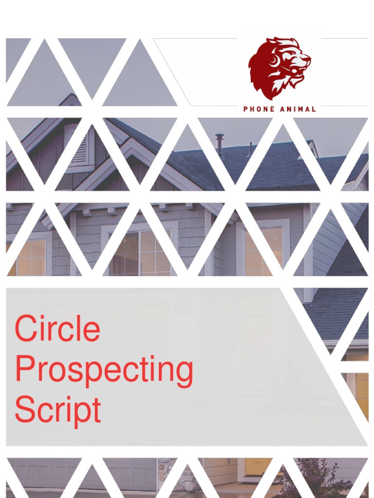 Circle Prospecting Script With Cover Page | PDF