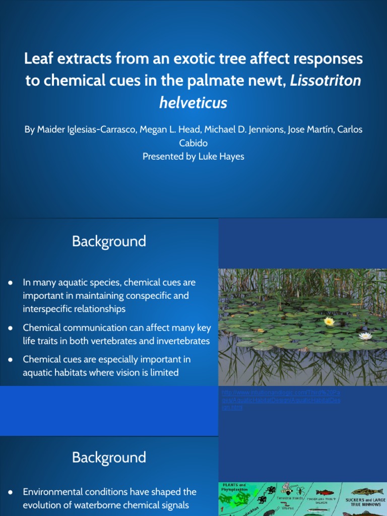Leaf Extracts From An Exotic Tree Affect Responses To Chemical Cues in ...
