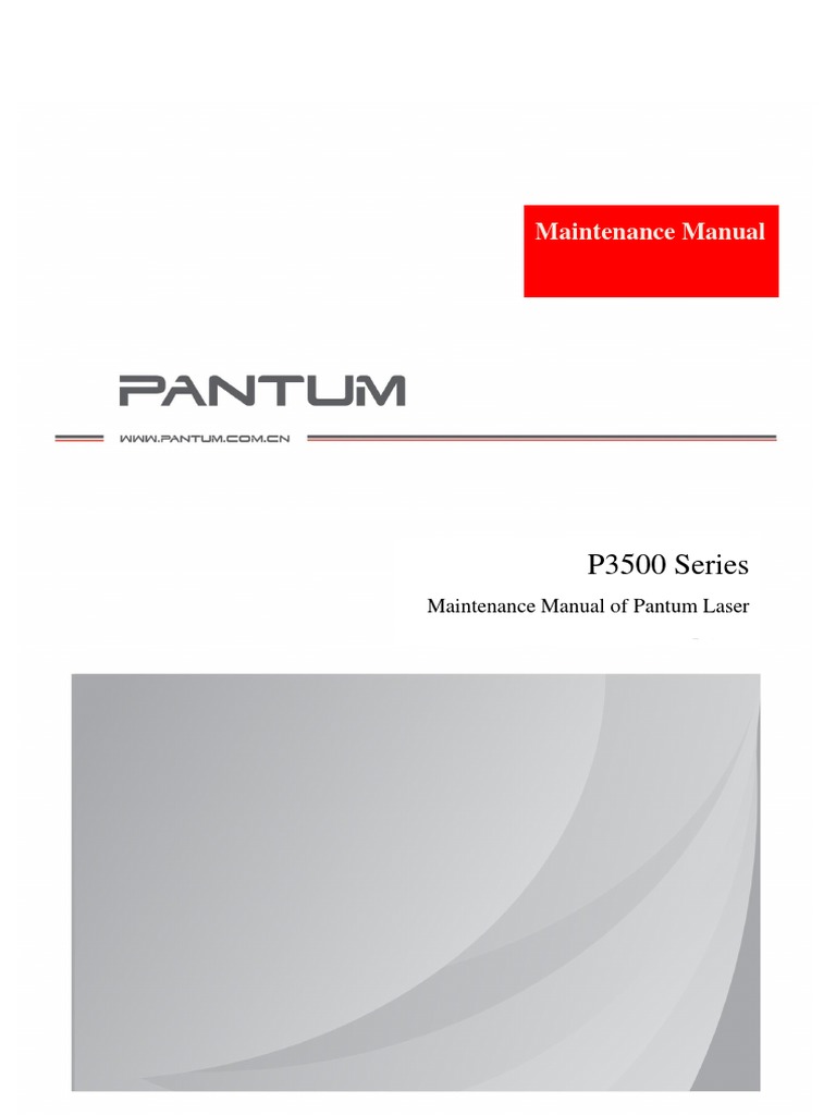 Pantum P3500 Series Service Manual | PDF | Menu (Computing) | Printer ...