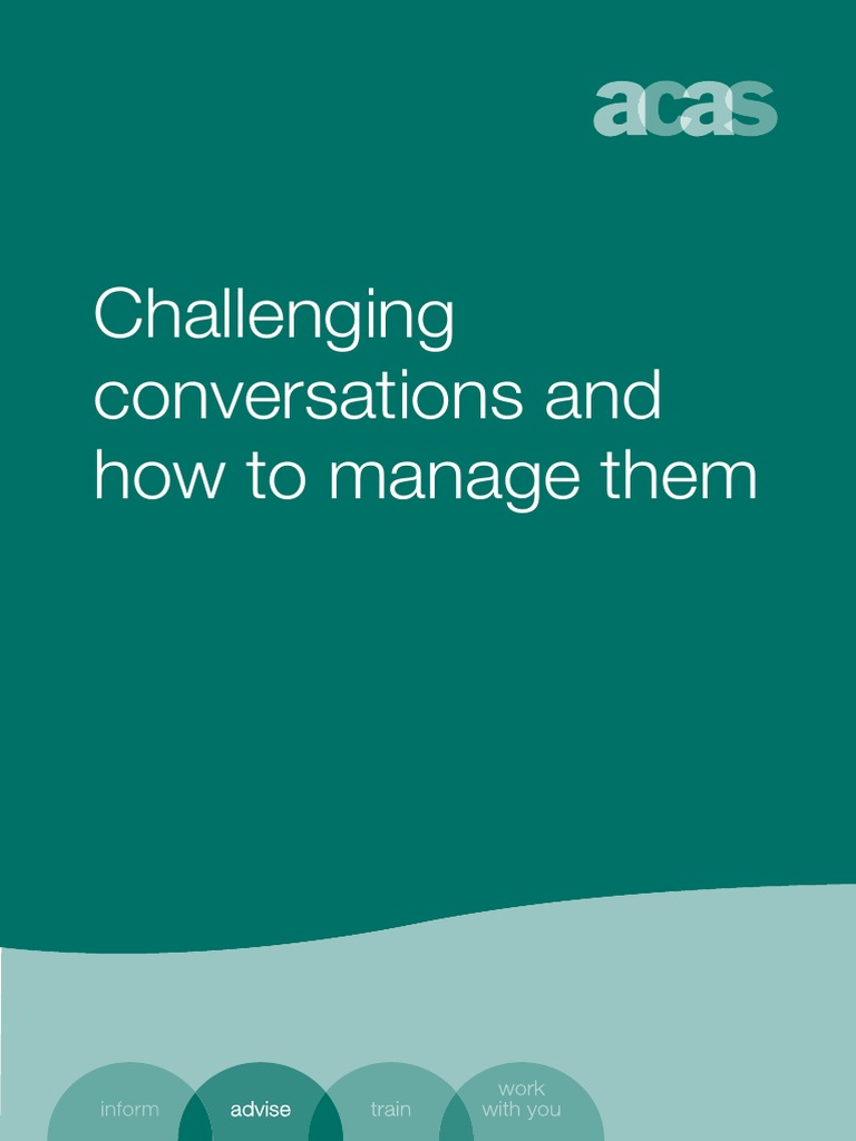 Challenging Conversations and How To Manage Them | PDF | Employment ...
