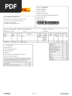 Guía de Envío DHL: Ejemplo y Rastreo | PDF | México