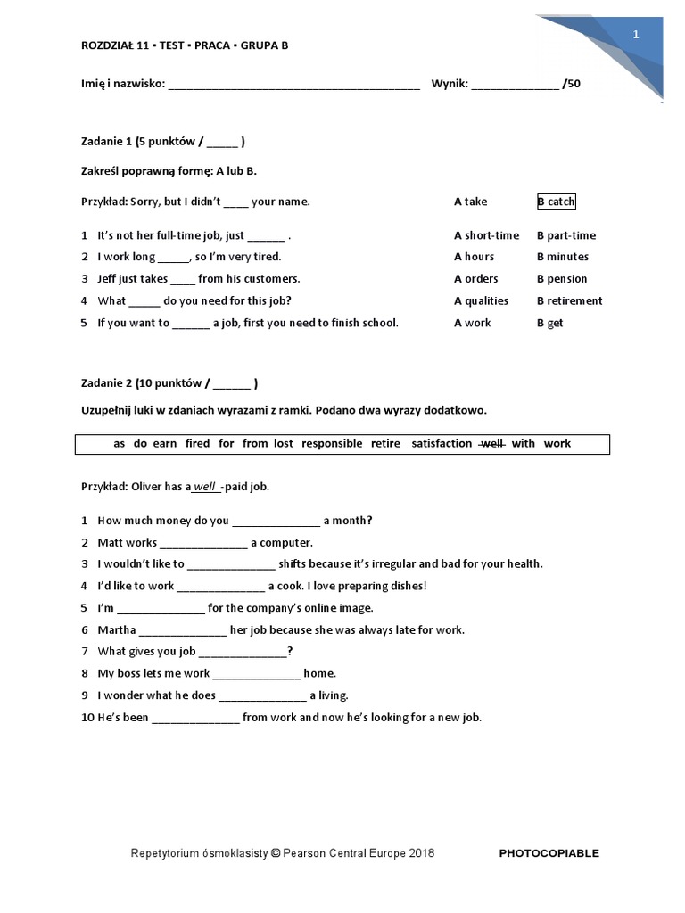 REP8 - Unit 11 - B - Test | PDF REP8 - Unit 11 - B - Test | PDF