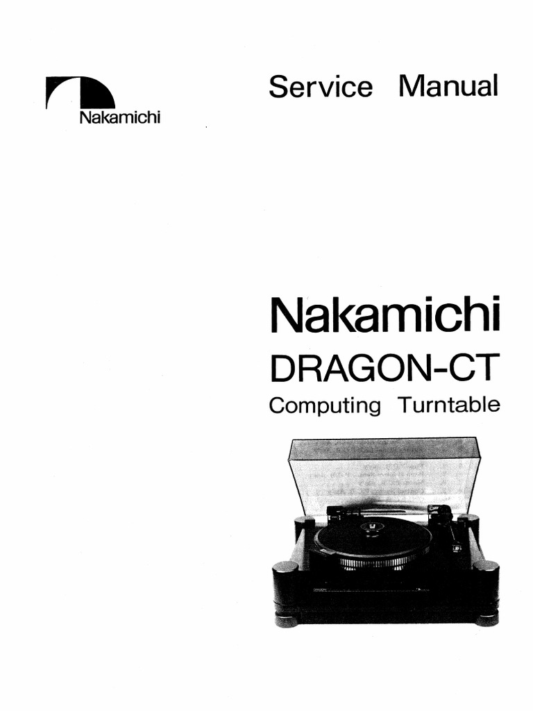 Nakamichi Dragon CT Service Manual | PDF