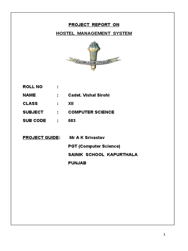 Hostel Management | PDF | Software Testing | Programming