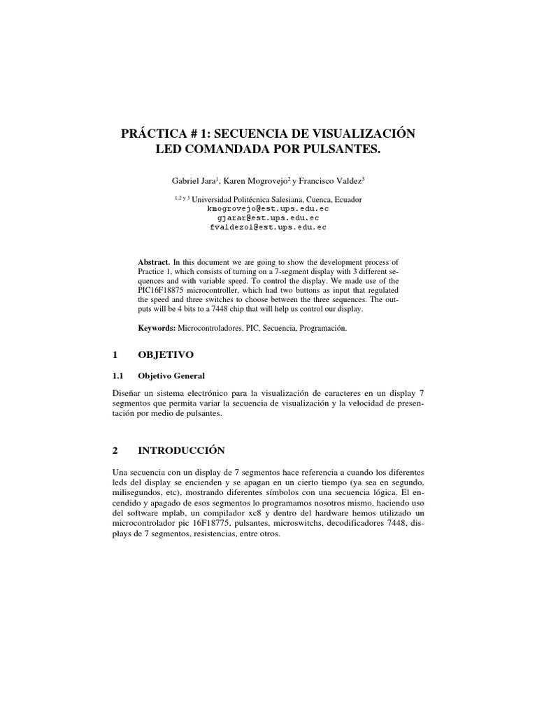 Practica 1 SD-fusionado | PDF | Microcontrolador | Informática