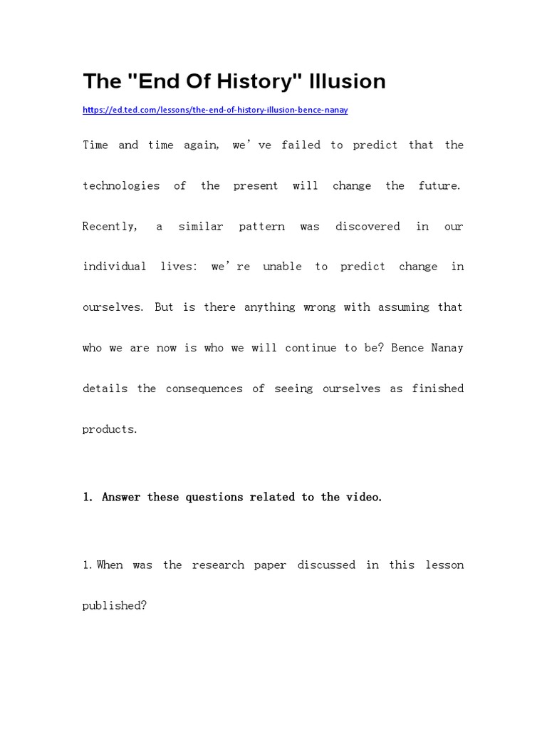 TED Talk Listening Comprehension | PDF