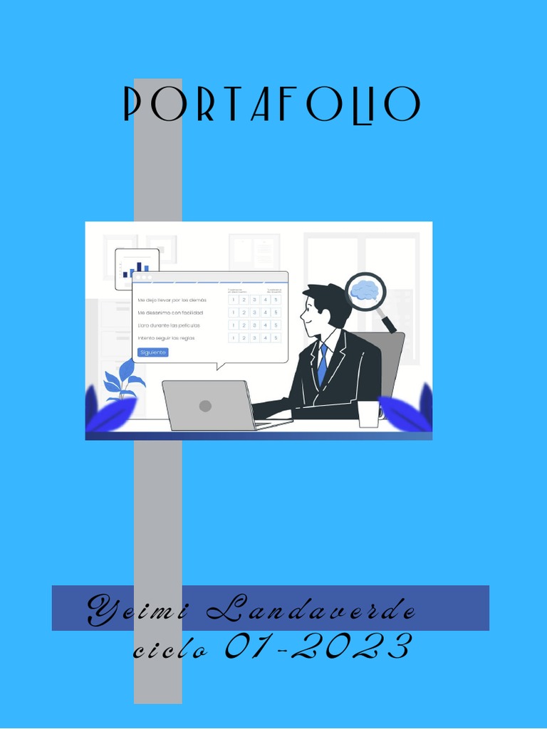 Portada A4 Portafolio Diseño Minimalista | PDF