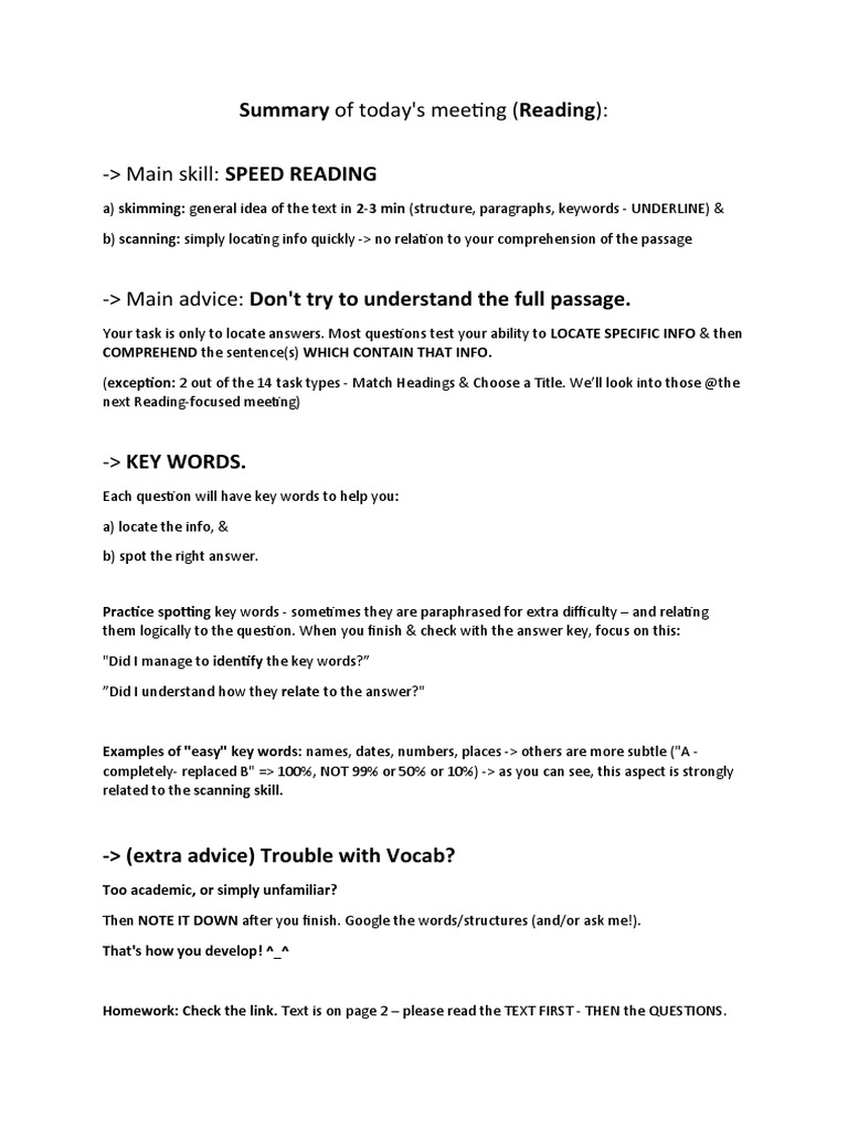 IELTS - Academic - Reading - Tips | PDF IELTS - Academic - Reading - Tips | PDF