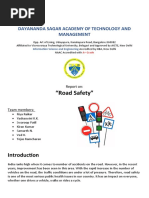 Road Safety Proposal | PDF | Road Traffic Safety | Traffic Collision