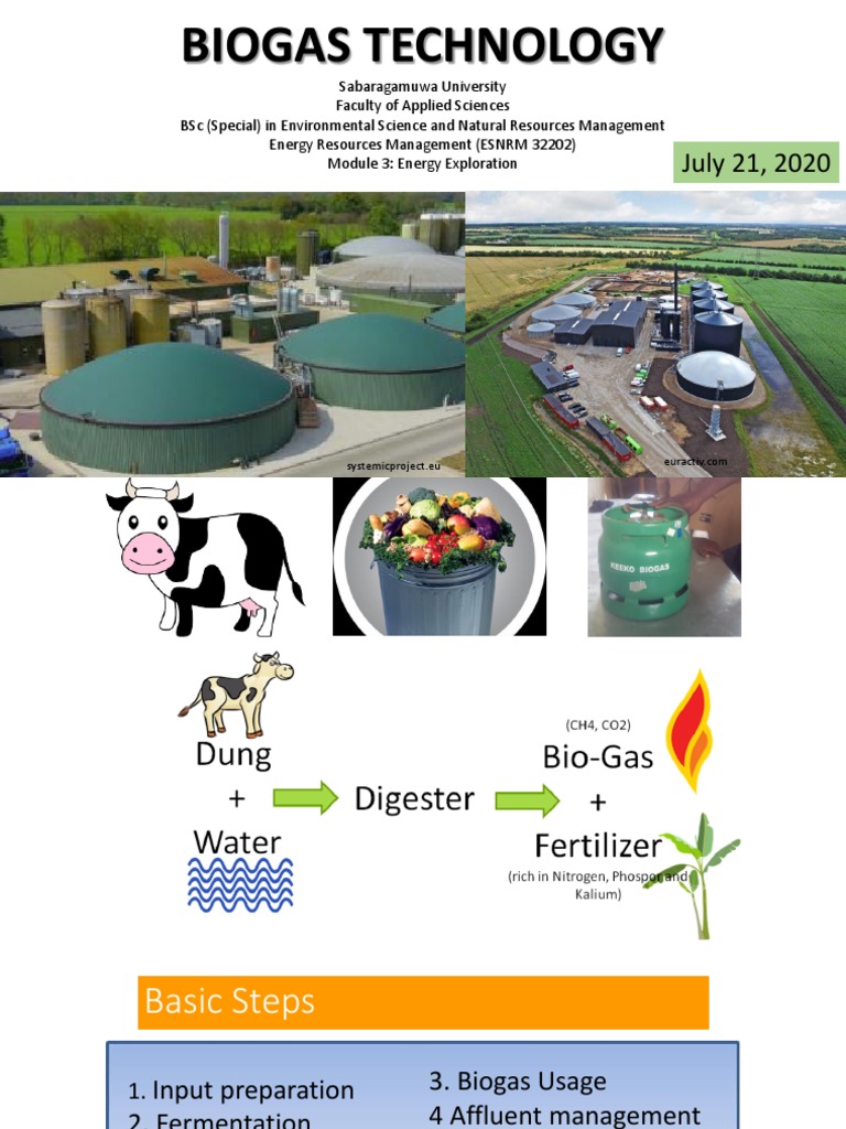 Biogas Technology | PDF