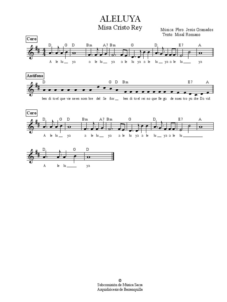 ALELUYA | PDF