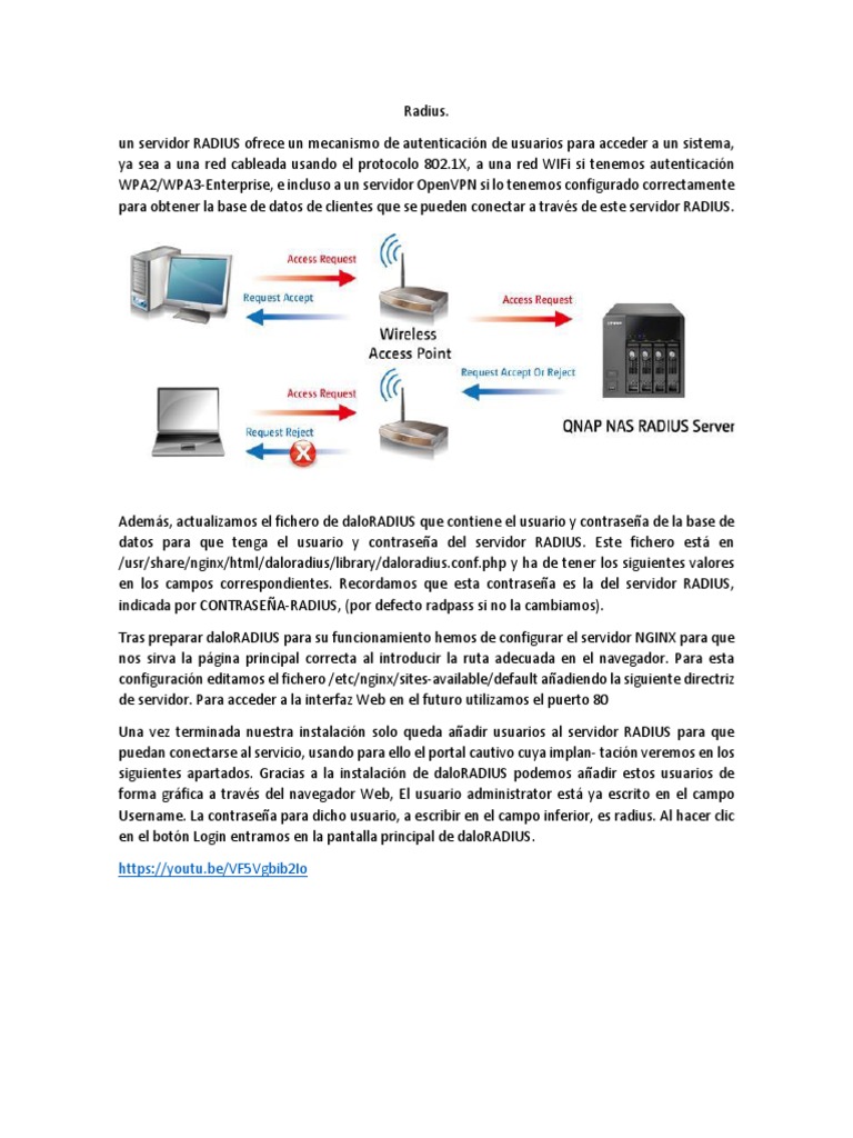 Configuración de Servidor RADIUS | PDF | Informática