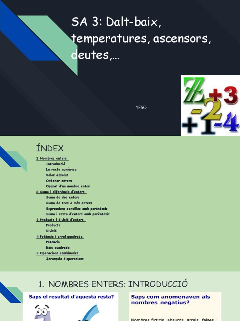 Ud3. Nombres Enters | PDF