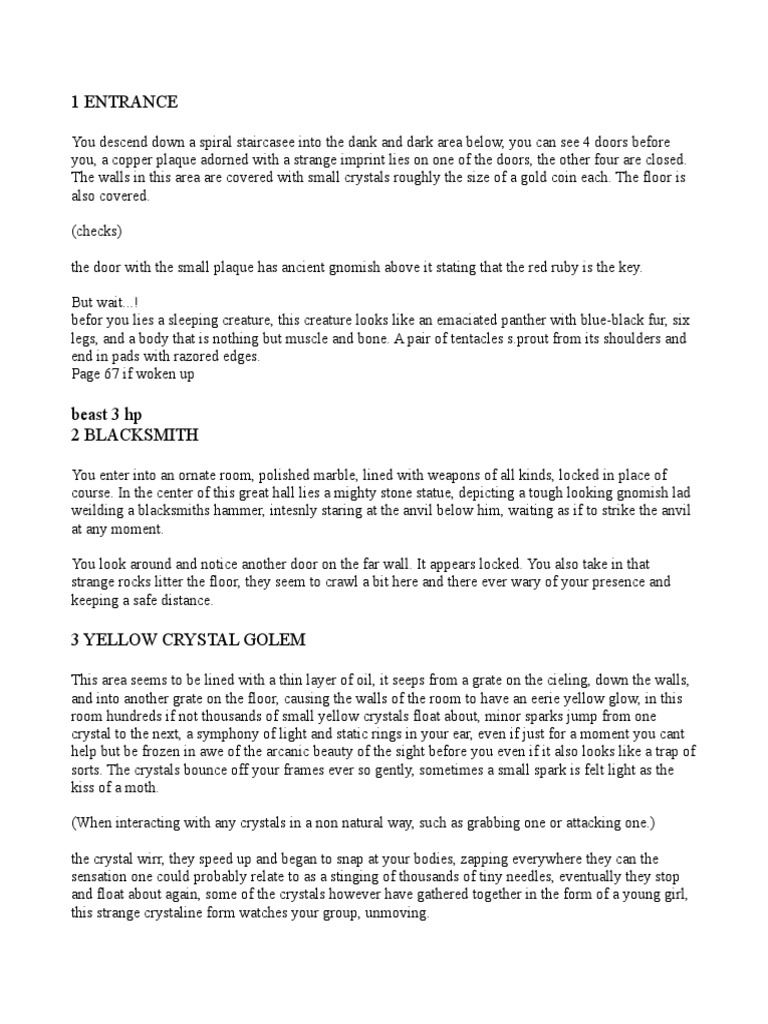 DND Crystal Cavern | PDF