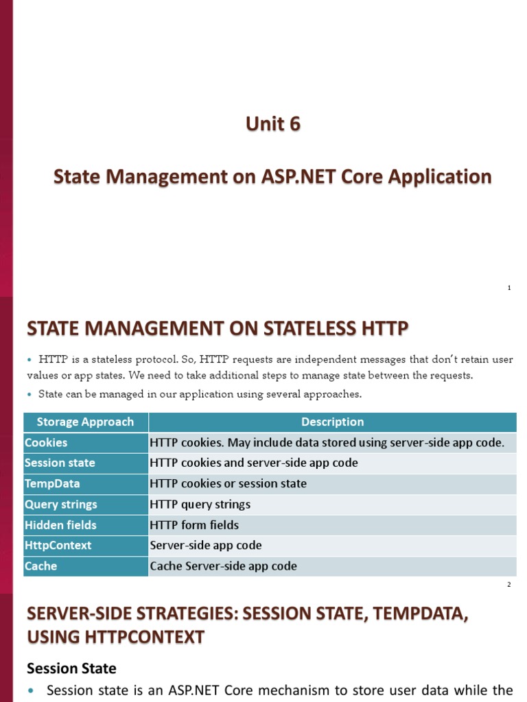 Unit 6 | PDF | Http Cookie | Hypertext Transfer Protocol