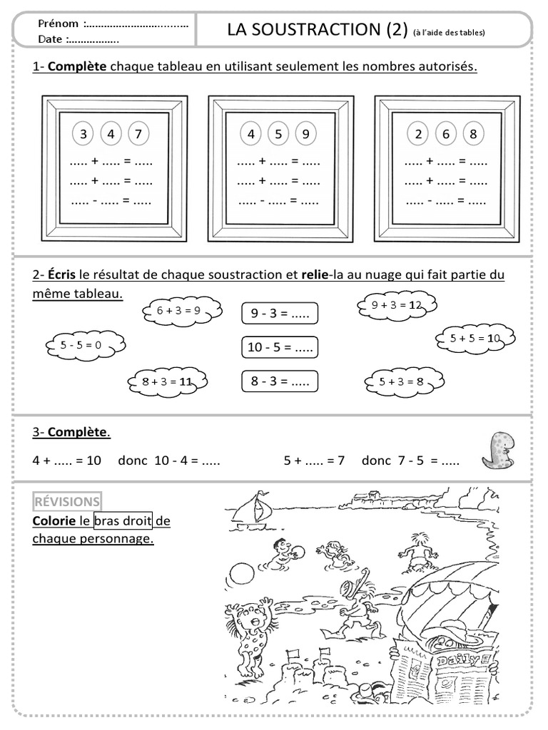 1 25 La Soustraction 2 | PDF