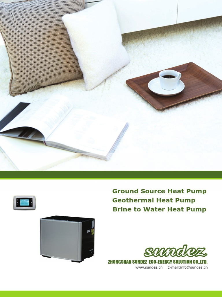 Sundez Brine to Water Heat Pump | PDF | Heat Pump | Pump