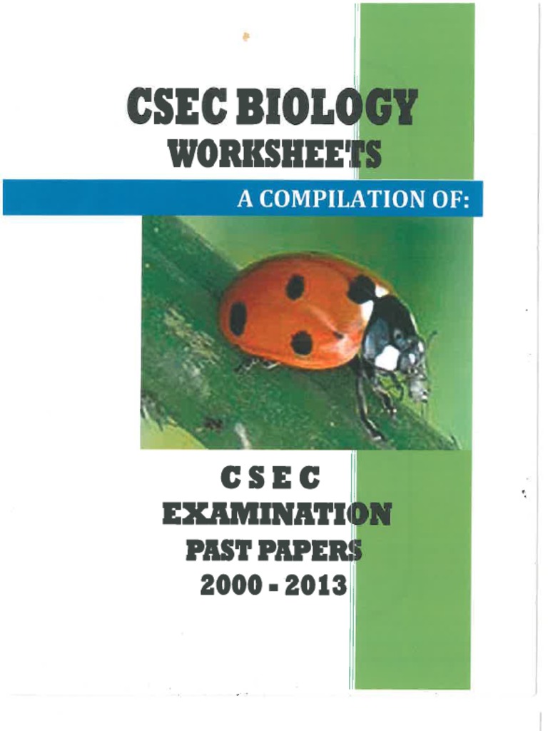 CSEC Biology 20worksheets | PDF | Heart | Dominance (Genetics)