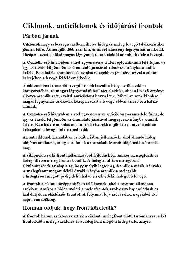 Ciklonok | PDF