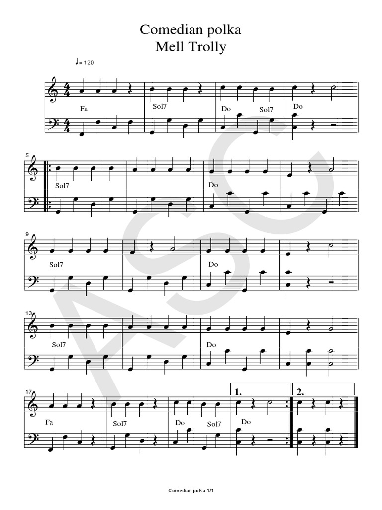Comedian Polka | PDF