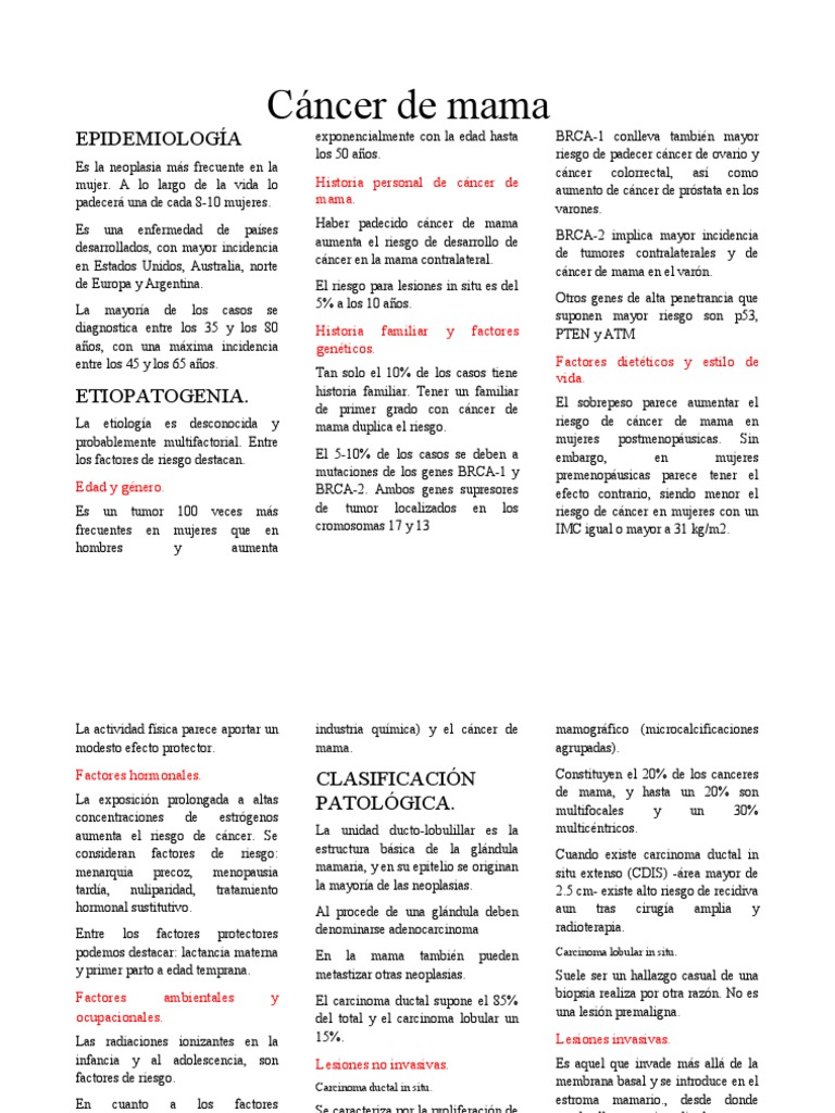 Cancer de Mama | PDF | Cáncer de mama | Cáncer