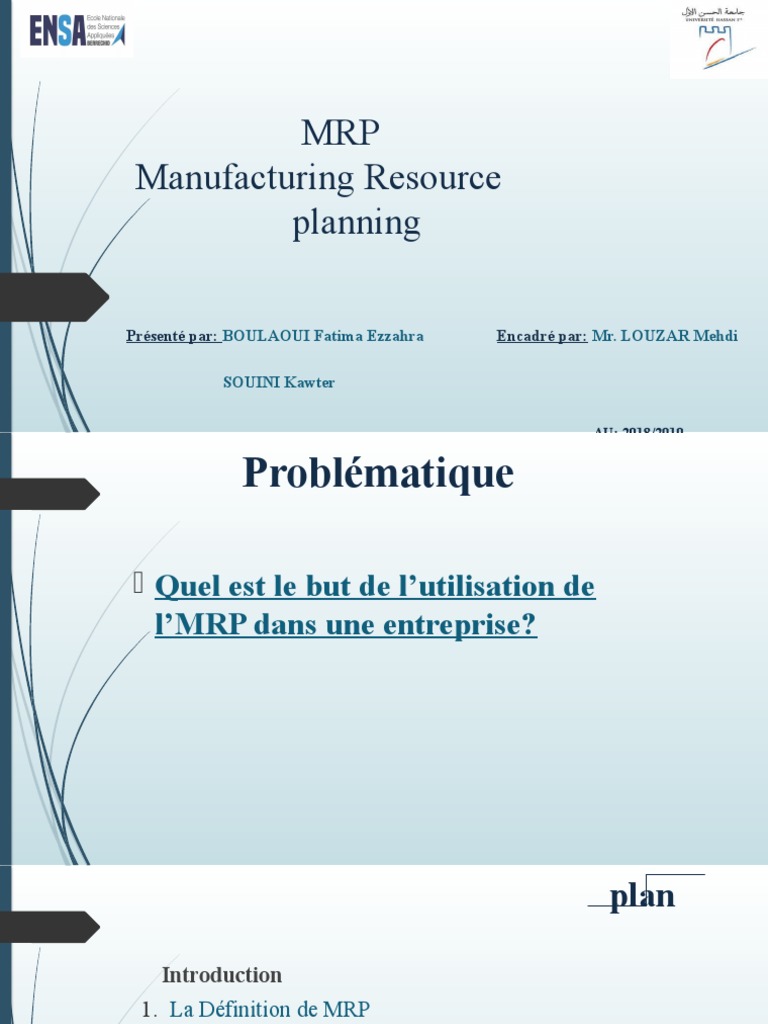 MRP MRP MRP | PDF | Économie d'entreprise | Processus d'affaires