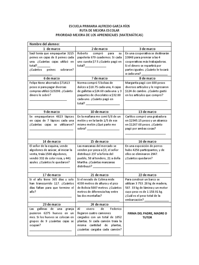 Calendario De Matematicas Pdf