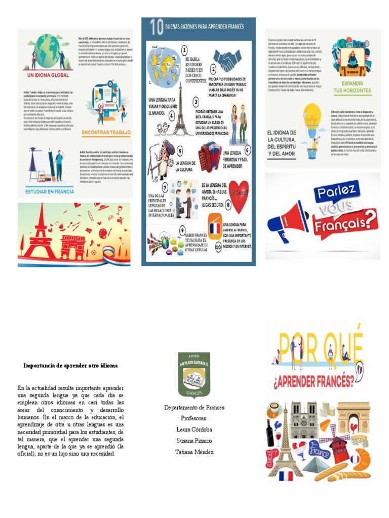 Brochure Porqué aprender Francés | PDF