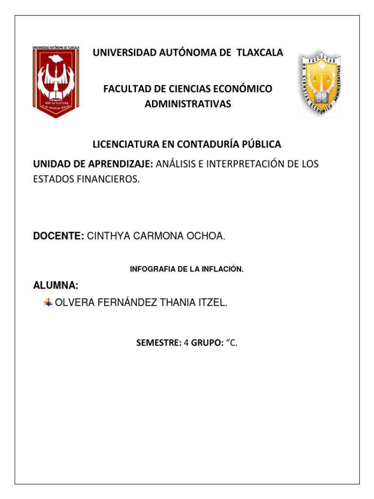 Olvera Fernandez Thania Itzel 4°c Infografia de La Inflación | PDF ...