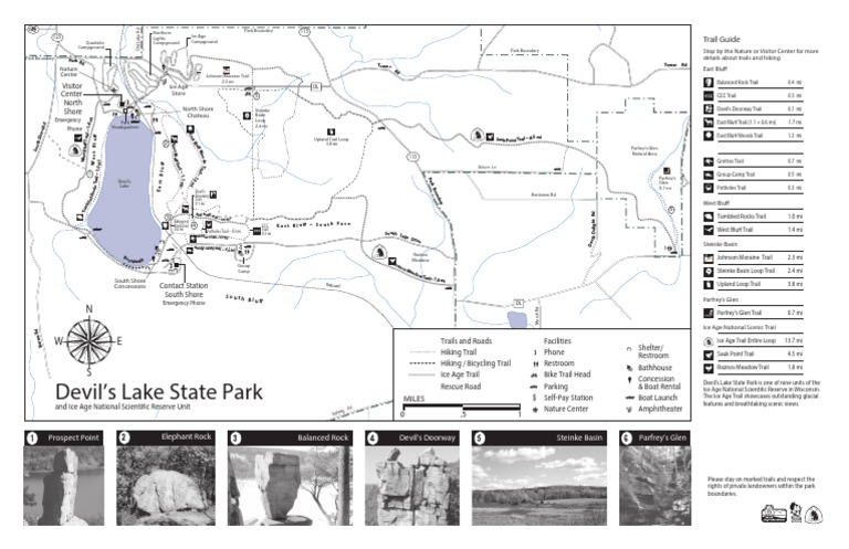 Devils Lake - Ice Age Trail Map | PDF | Adventure Travel | Physical ...
