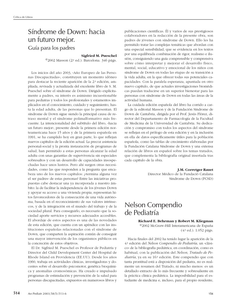 Síndrome de Down - Hacia Un Futuro Mejor | PDF | Síndrome de Down ...