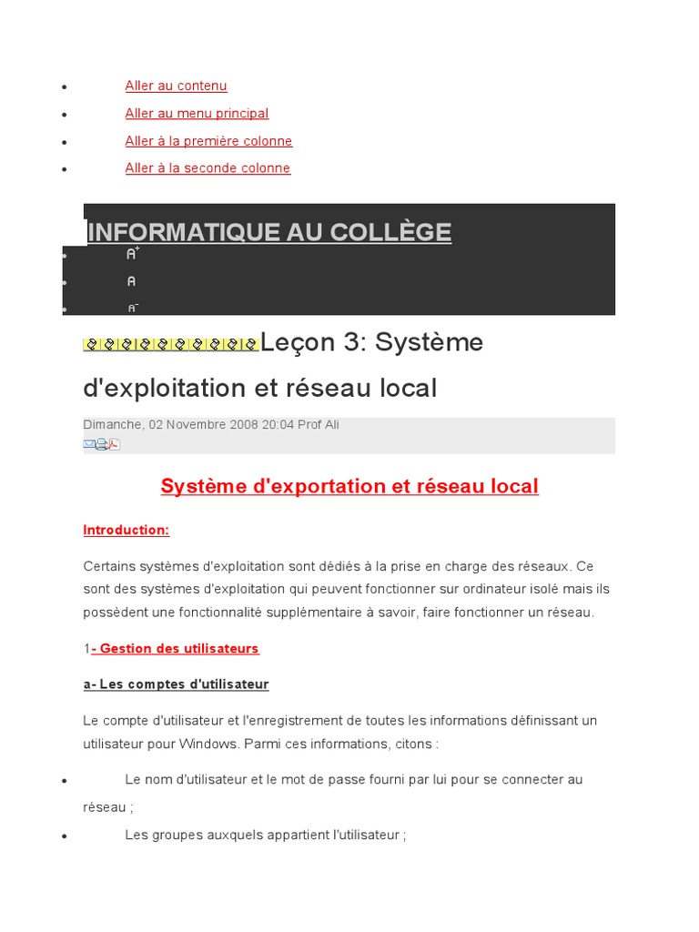 Aller Au Contenu | PDF | Système d'exploitation | Kernel (Système d'exploitation)