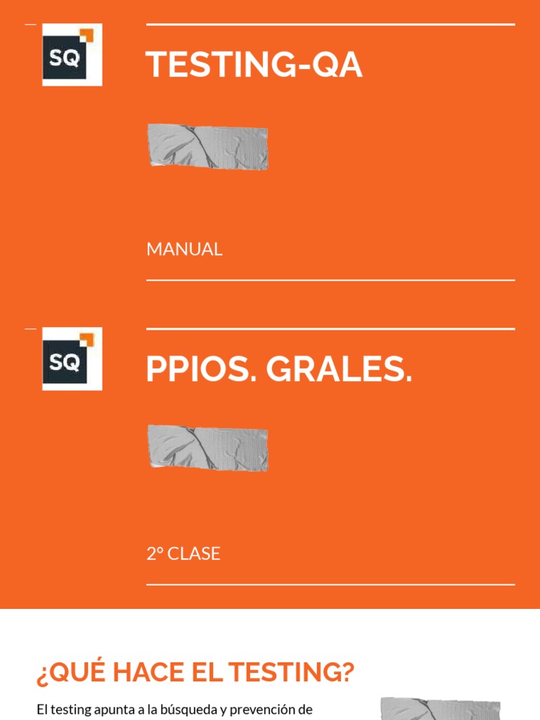 TESTING Clase 2 | PDF | Software | Pruebas de software