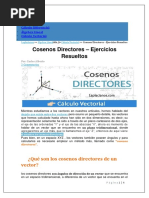 Ángulos Directores de Vectores 3D | PDF | Vector Euclidiano | Ángulo