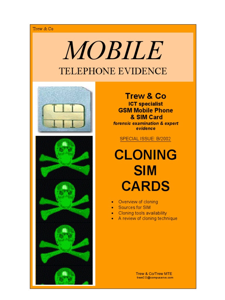 Special Edition 2002 SIM Cloning | PDF | Subscriber Identity Module | Short Message Service