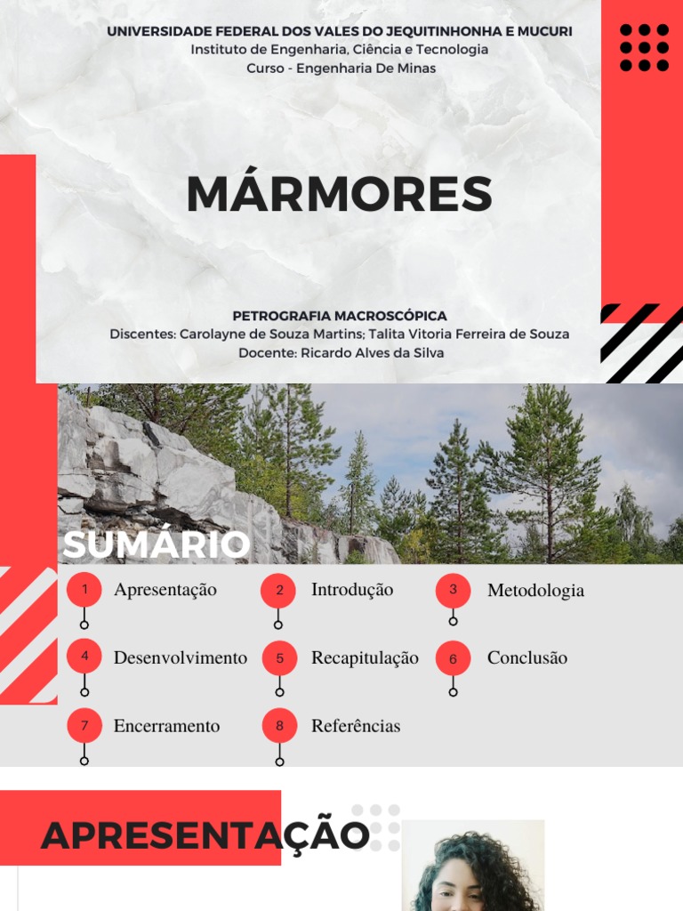 Petrografia do Mármore: Características e Usos | PDF | Granito | Rochas ...