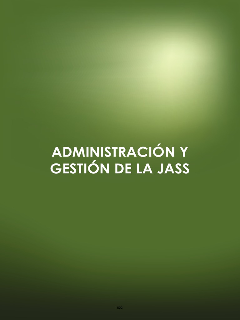Administración y Gestión de JASS | PDF | Saneamiento | Factura