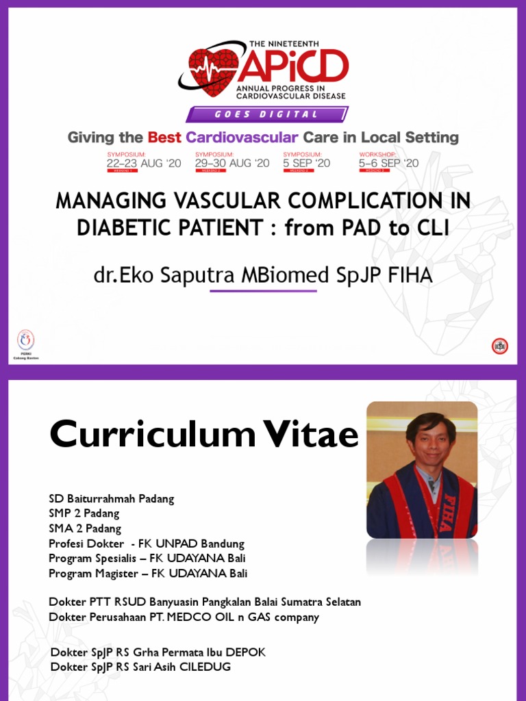 Dr. EKO SAPUTRA APiCP2020 - MANAGING DM IN PAD AND CLI | PDF