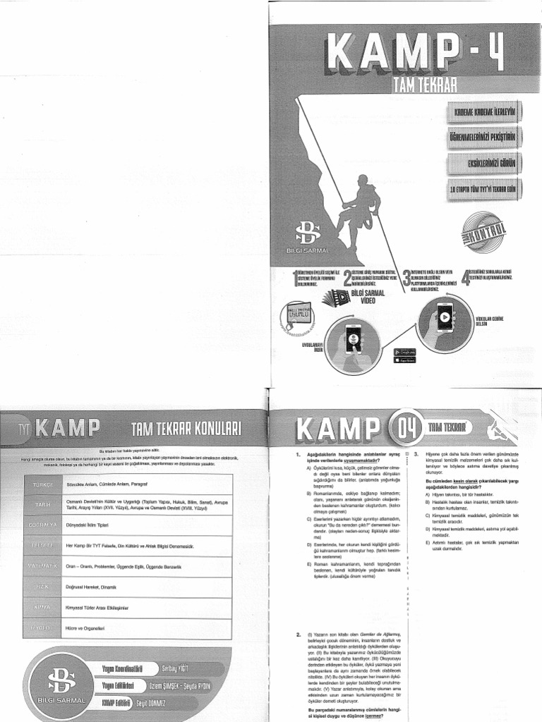 Bilgi Sarmalı TYT Kamp Tam Tekrar ( 4 ) | PDF