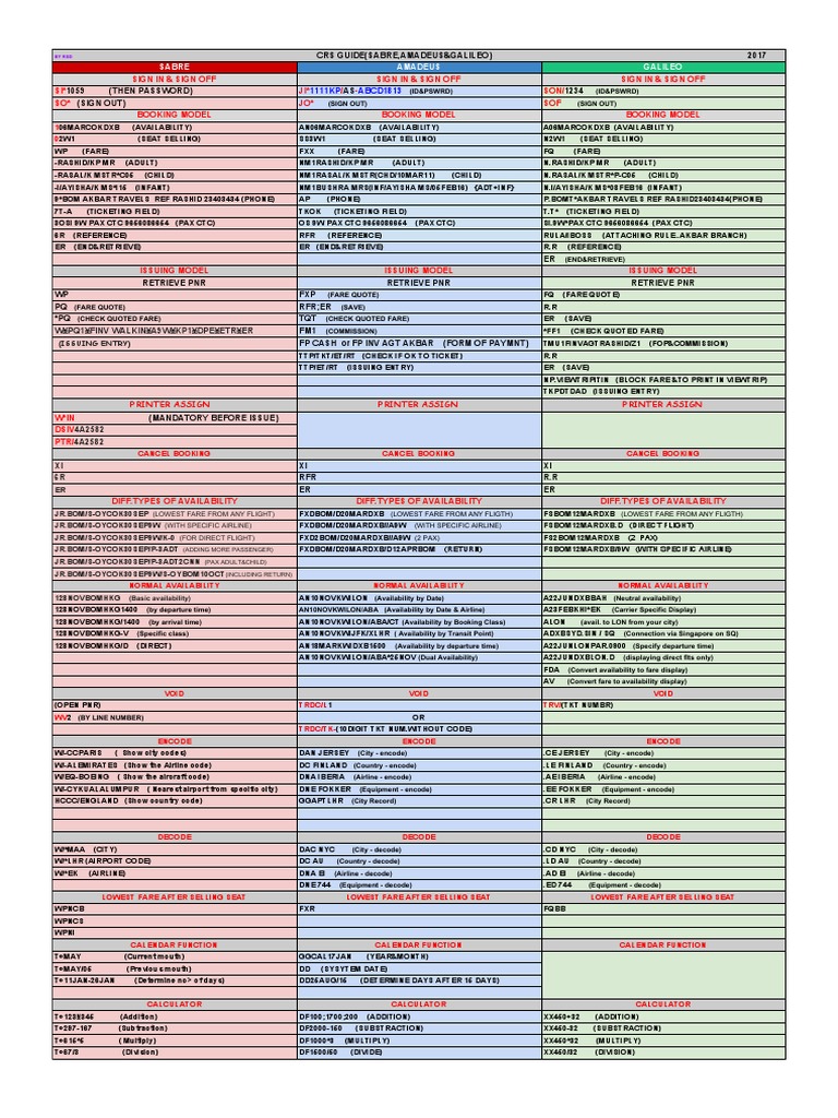 CRS GUIDE - Sheet1 | PDF | Transport Economics | Transport