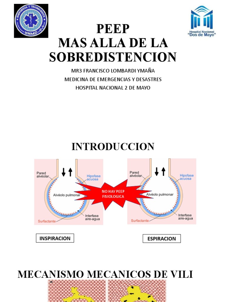 PEEP | PDF | Pulmón | Neumología