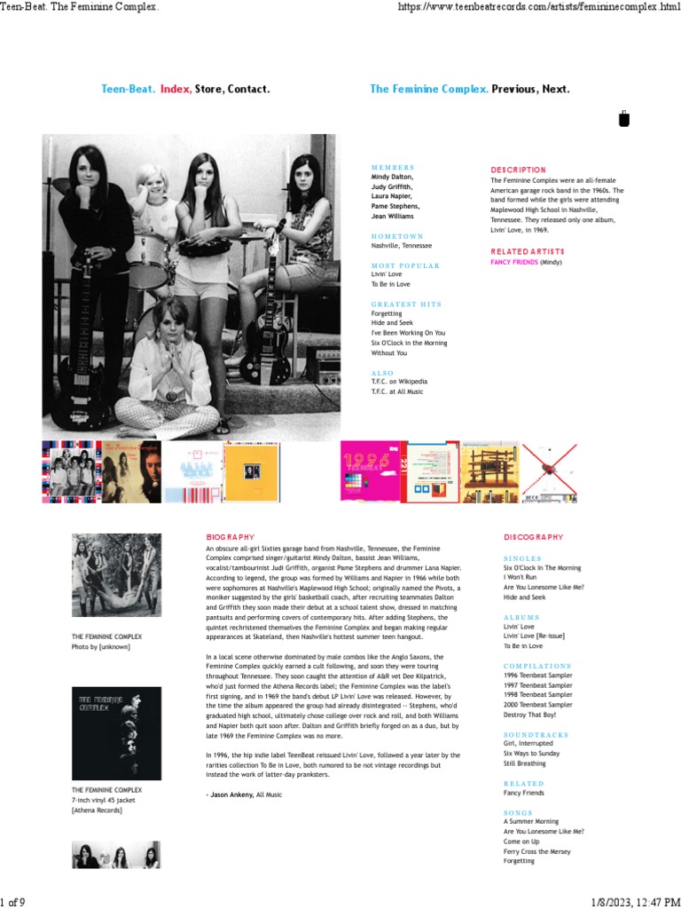 Teen-Beat. The Feminine Complex | PDF