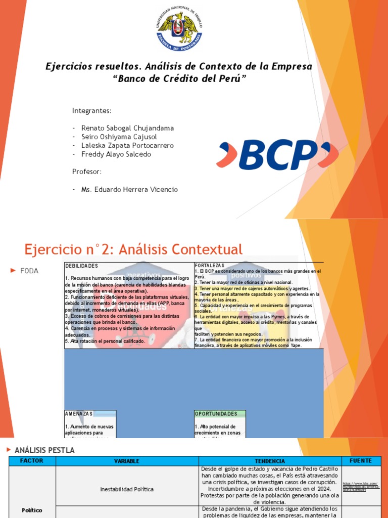 Analisis Interno y Externo | PDF | Bancos | Calidad (comercial)