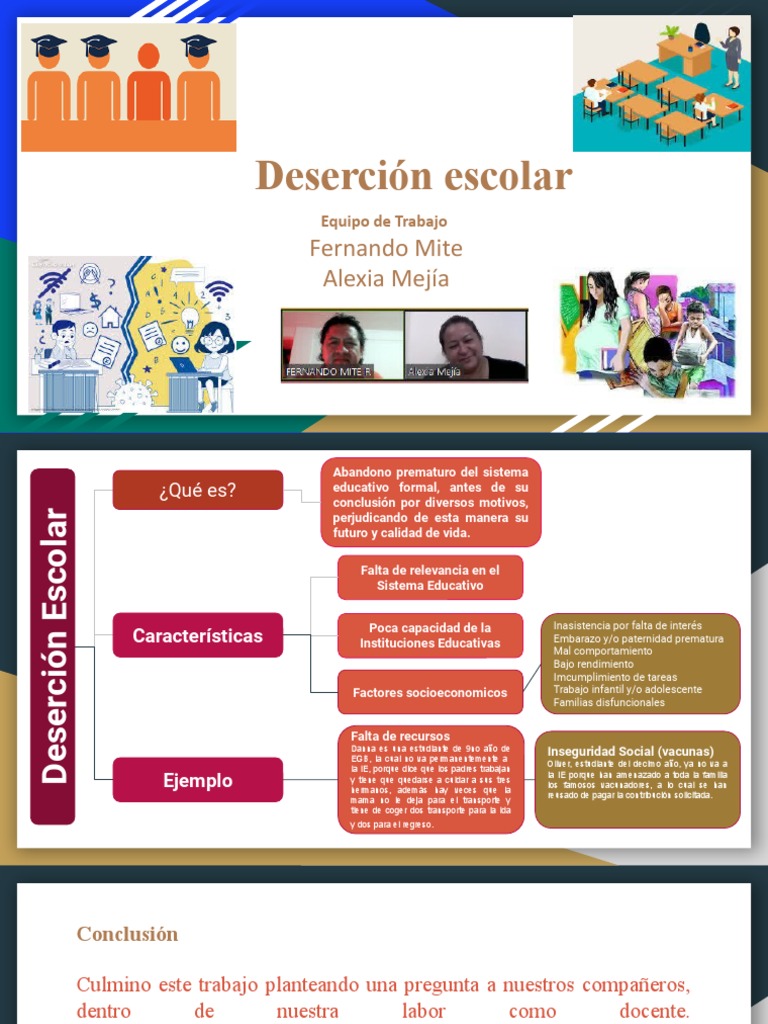 Deserción Escolar Sala 1 | PDF