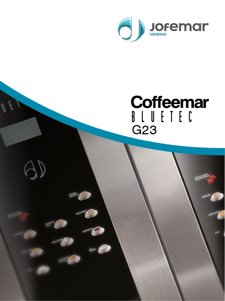 Jofemar Bluetec G23 Coffee Machine Overview | PDF