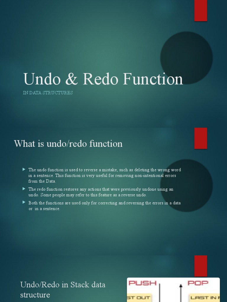 Undo Redo Present | PDF