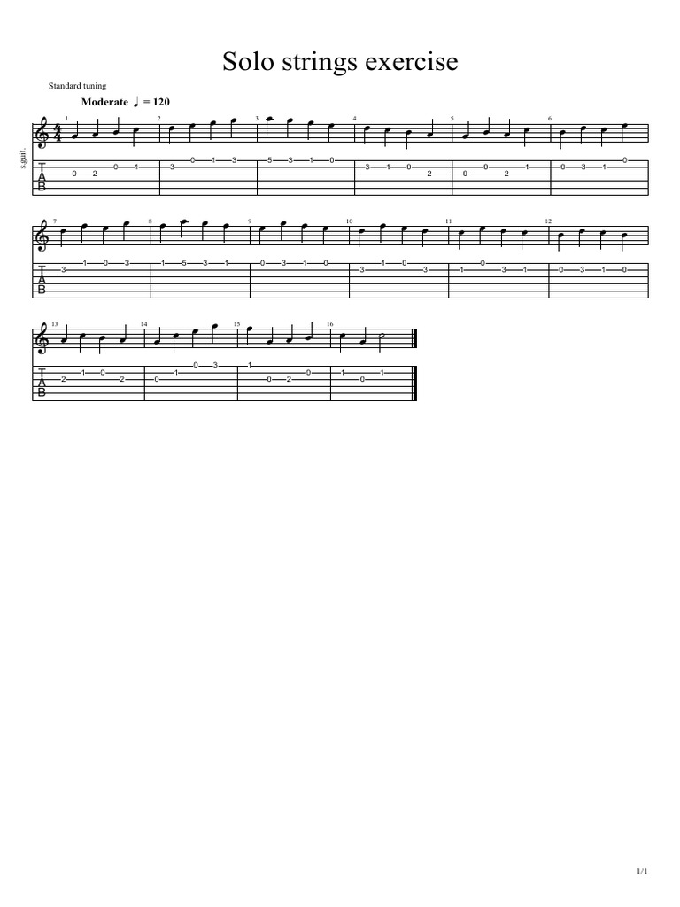 006 - Solo Strings Exercise | PDF | European Musical Instruments ...